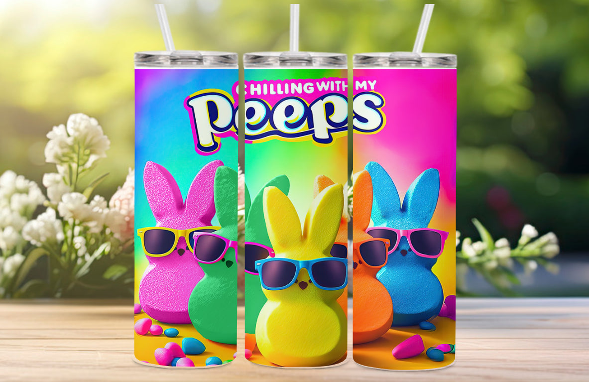 Look at the Chillin with my Peeps 20 oz Tumbler – Charming Ewe